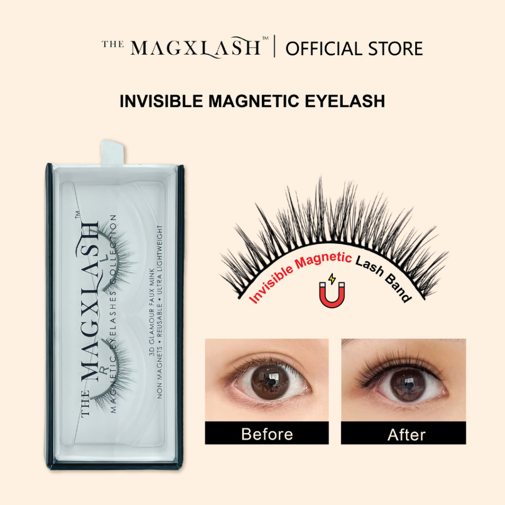 The Magxlash INVISIBLE Magnetic Eyelashes | Shopee Malaysia