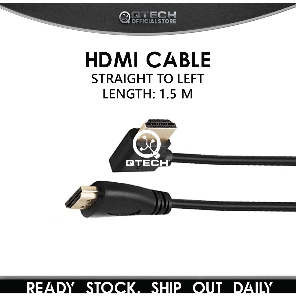 HDMI Straight to Left Cable V1.4 1.5M | Shopee Malaysia