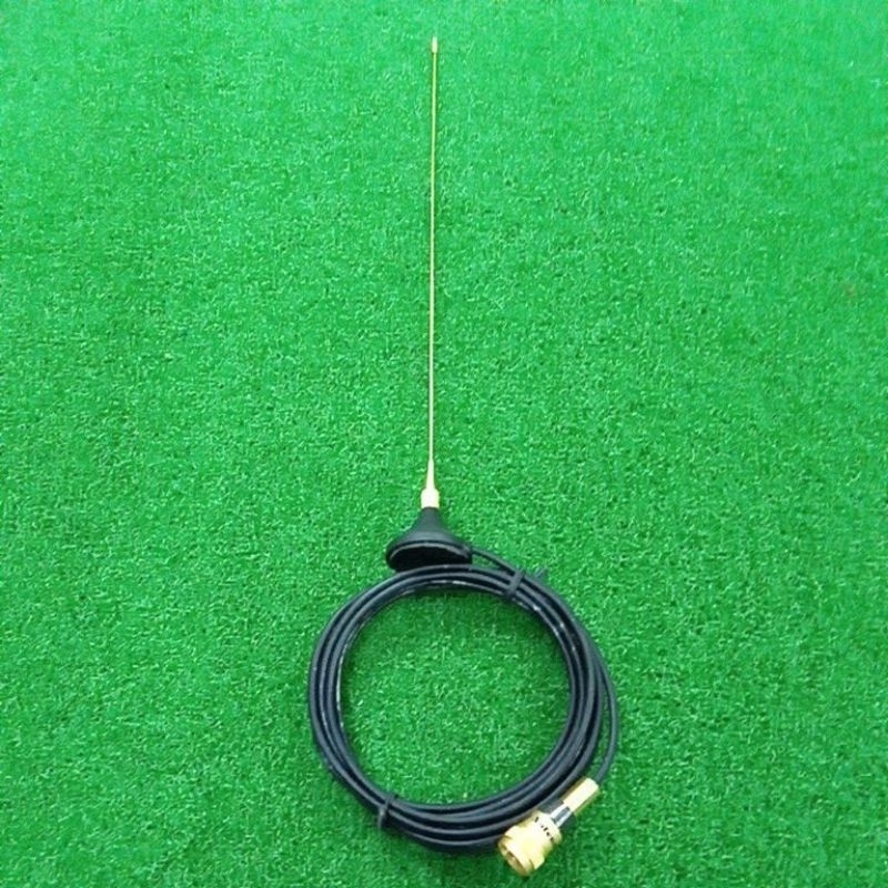 NOS Gold Chrome Car Radio Stereo AM FM Antenna Side Aerial Black Base ...