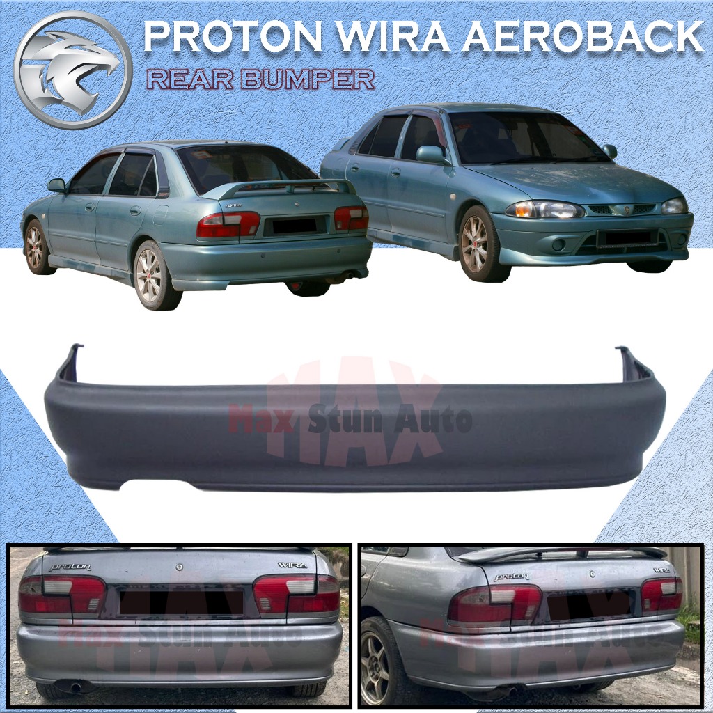 PROTON WIRA AEROBACK REAR BUMPER DEPAN WIRA AB STANDARD BUMPER OEM ...