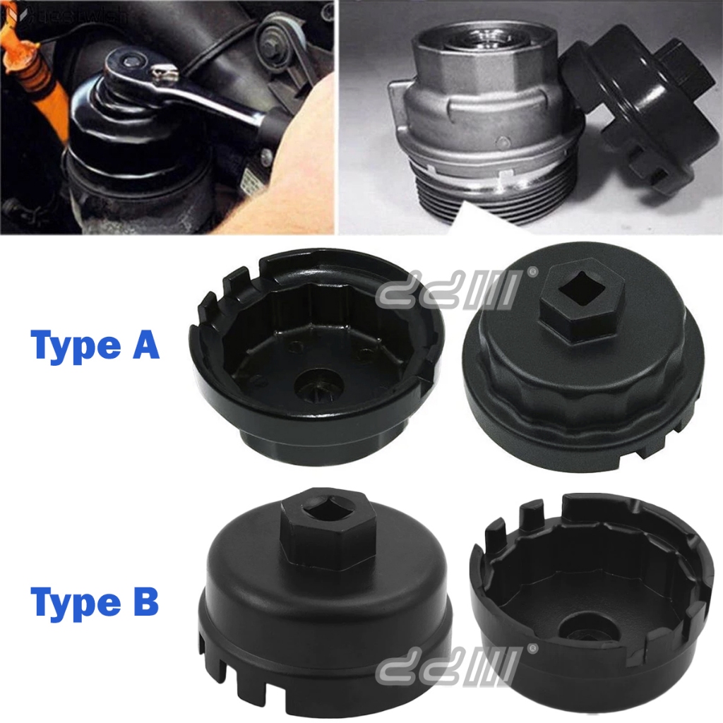 [READY STOCK] 64mm 14 Flute Oil Filter Cap Removal Tool Cup Wrench Set ...