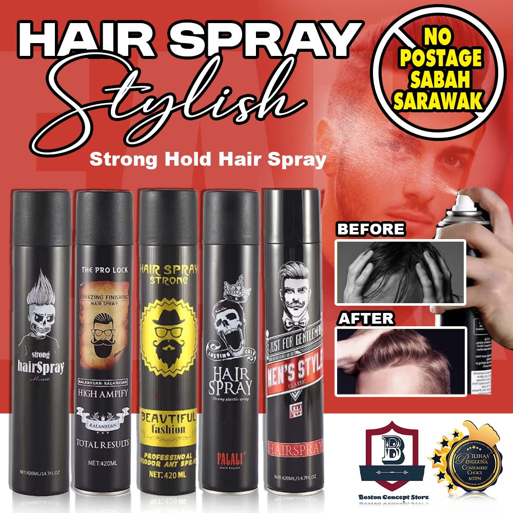 Hair Spray Styling SPRAY RAMBUT LELAKI Extra Hold Hair Spray Stylish ...