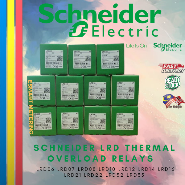 SCHNEIDER LRD THERMAL OVERLOAD RELAYS ( LRD06 LRD07 LRD08 LRD10 LRD12 ...