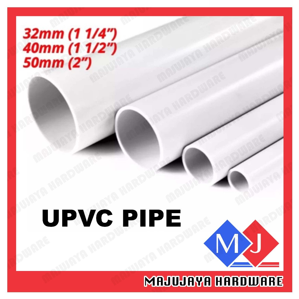 UPVC Pipe Paip Sinki Dapur Paip PVC Putih Paip Putih Pipe Putih Pipe Basin HYDROPONIC PIPE White ...