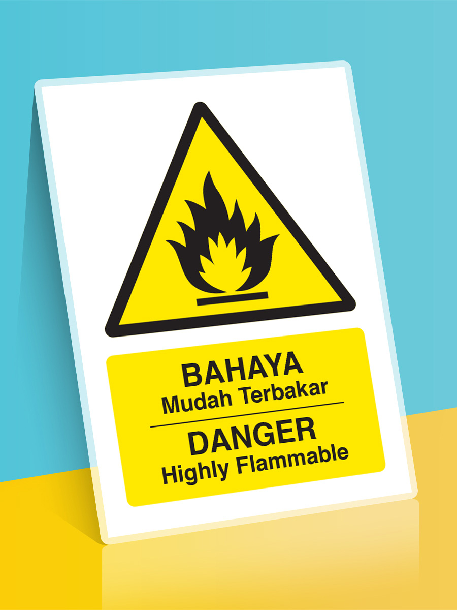[Laminated Poster] A4 Size Papan Tanda Signange AWAS BAHAYA/DANGER ...