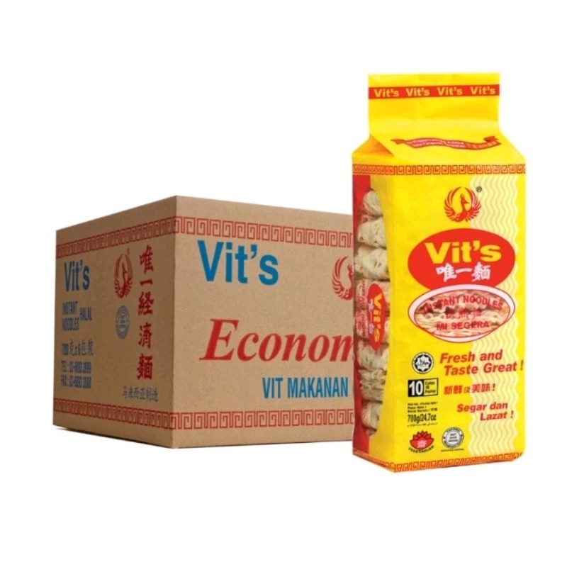 700g x 10Cakes x 6 Pack Vit's Instant Noodles Economic Pack 唯一面 | Shopee Malaysia