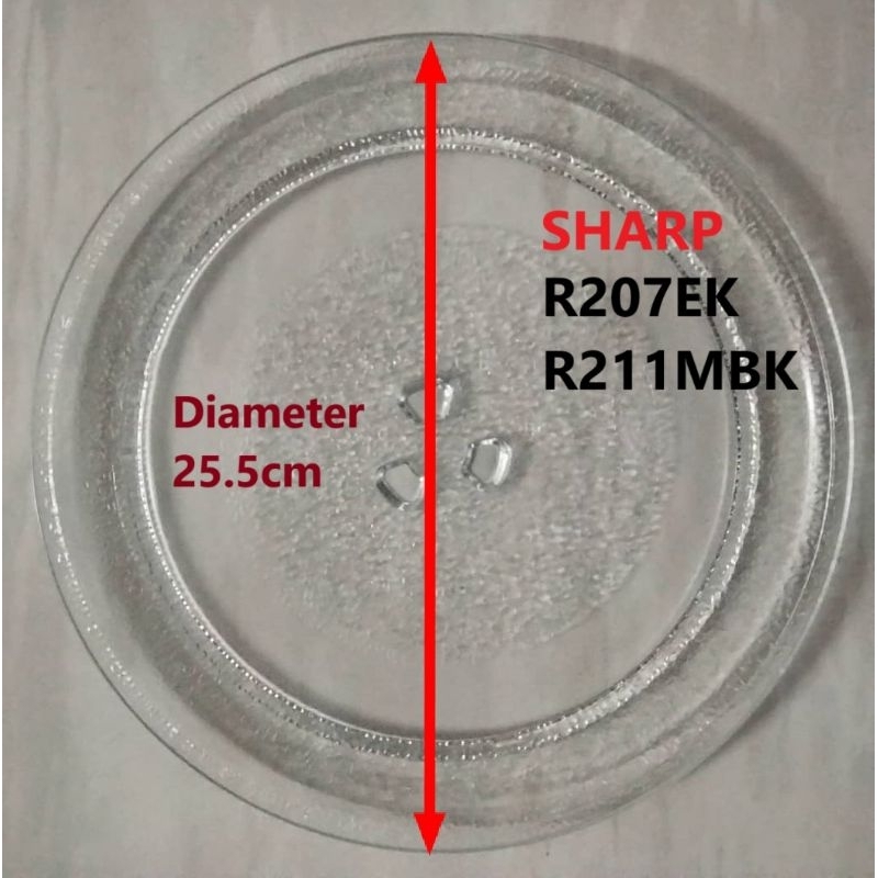 SHARP Micro Oven Glass Tray (R207EK, R211MBK) | Shopee Malaysia