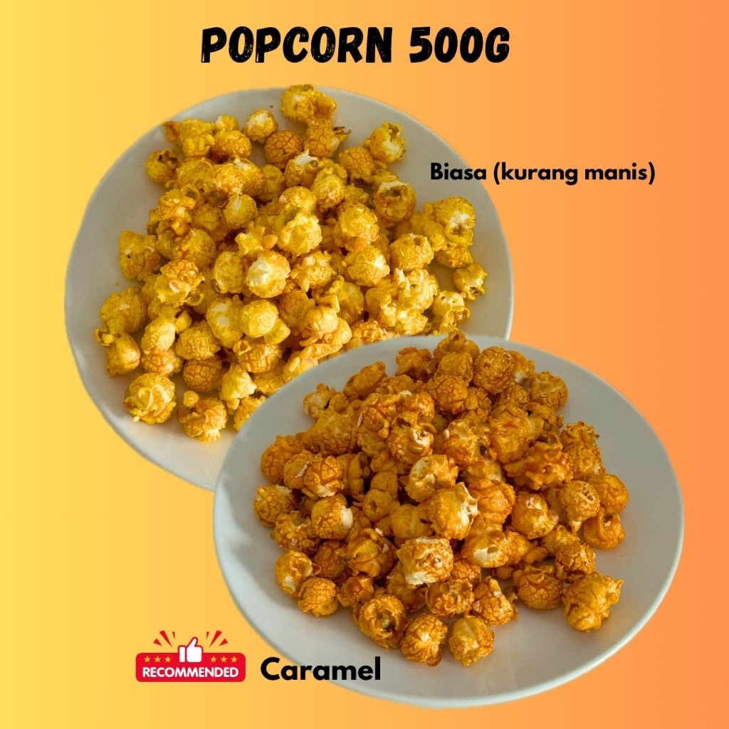 {ISTAFA} Caramel Popcorn MURAH, RANGUP & SANGAT SEDAP 500g | Shopee ...