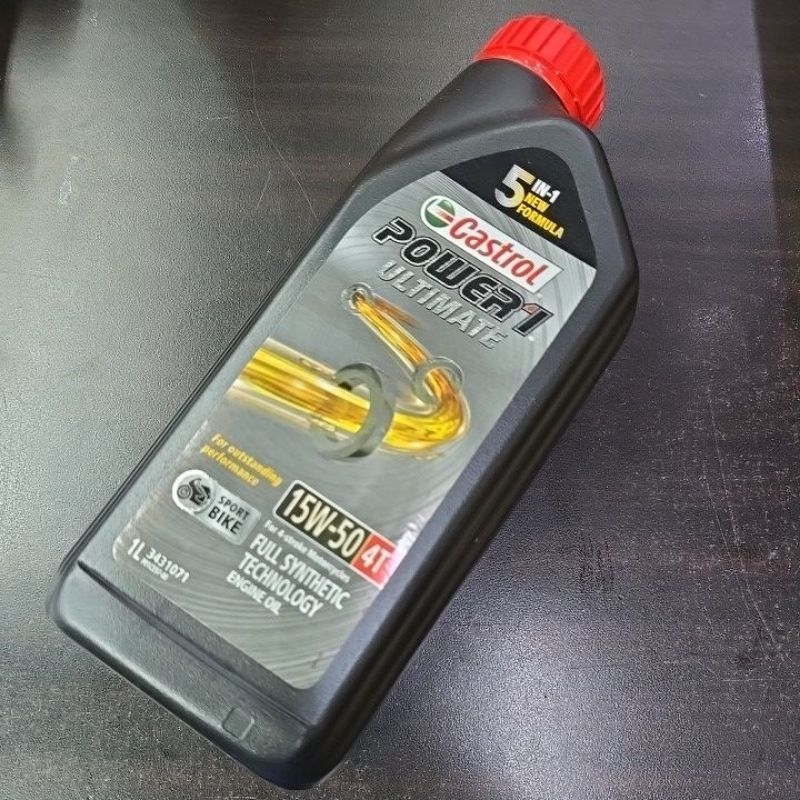 Castrol Power1 Ultimate 4T Fully Synthetic 15w50 Sport Bike Minyak Engine oil | Shopee Malaysia