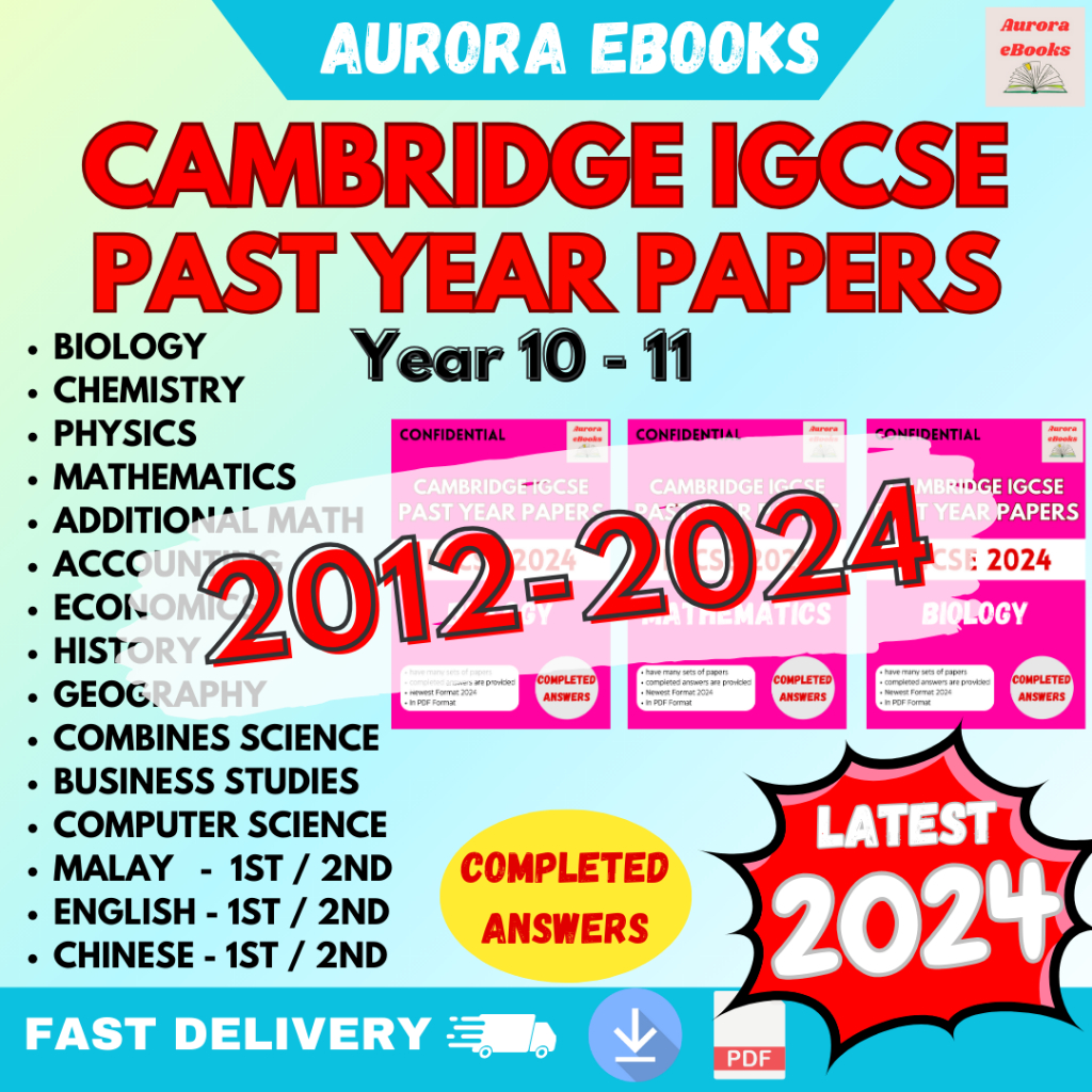 [LATEST 2024 📚] Cambridge IGCSE Past Year Papers Year 10-11 A+ | Newest ...