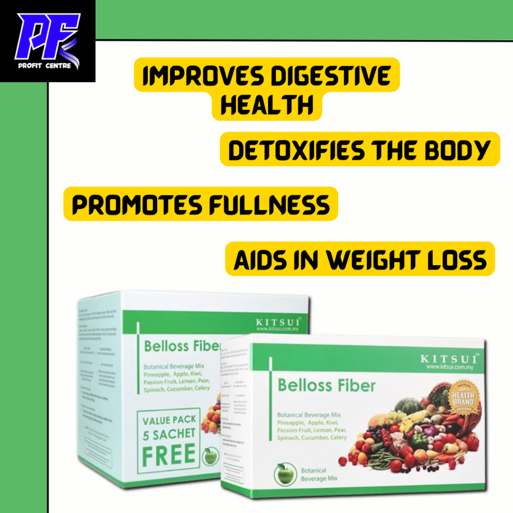 KITSUI | Belly Loss Fiber | Natural Fiber Source | 15g x 15's / 15g x ...