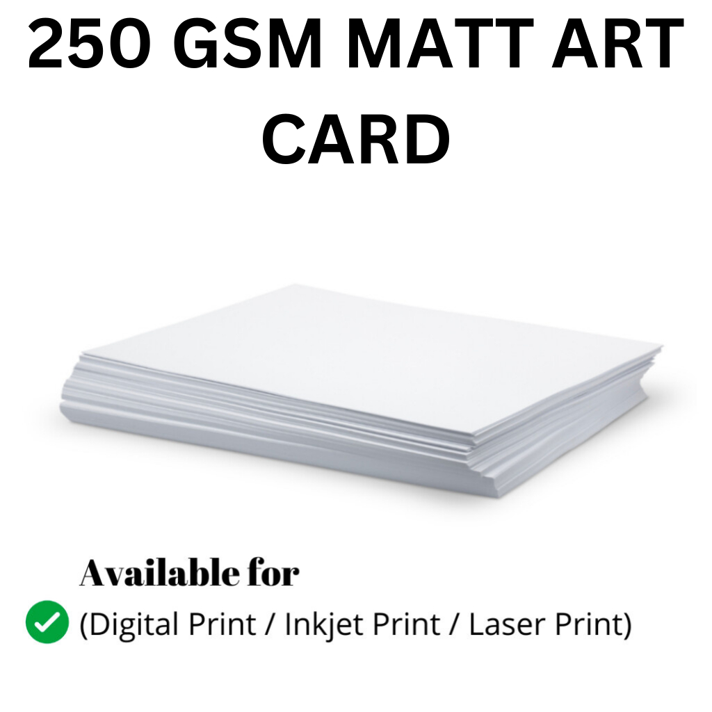 250 GSM MATT ART CARD 100PCS | Shopee Malaysia