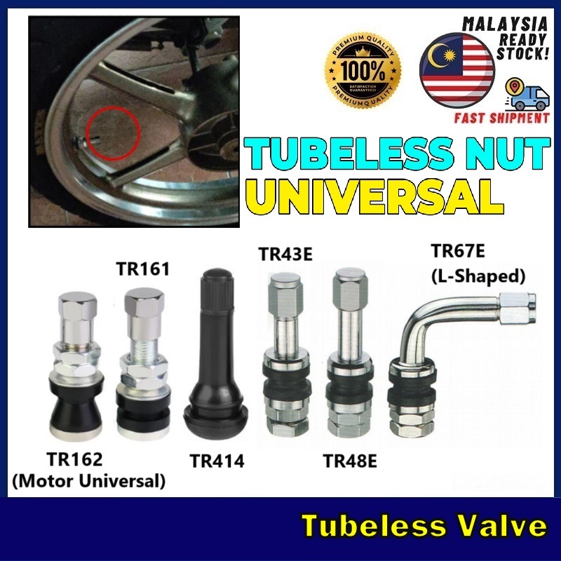 Tubeless Valve for Car / Motorcycle Aluminium Kepala Angin Kereta Valve ...