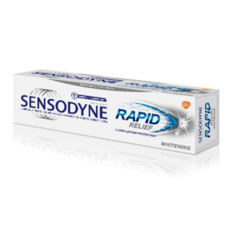 Sensodyne Rapid Relief Whitening 100g / 2 x 100g ( exp 3 /26) | Shopee ...