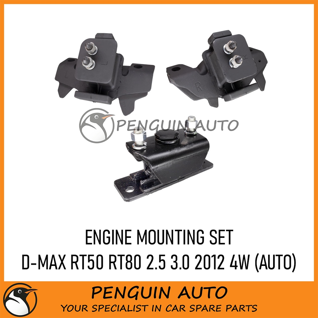 ISUZU D-MAX 2.5 3.0 RT50 RT80 4W 2012 AUTO ENGINE MOUNTING SET | Shopee ...