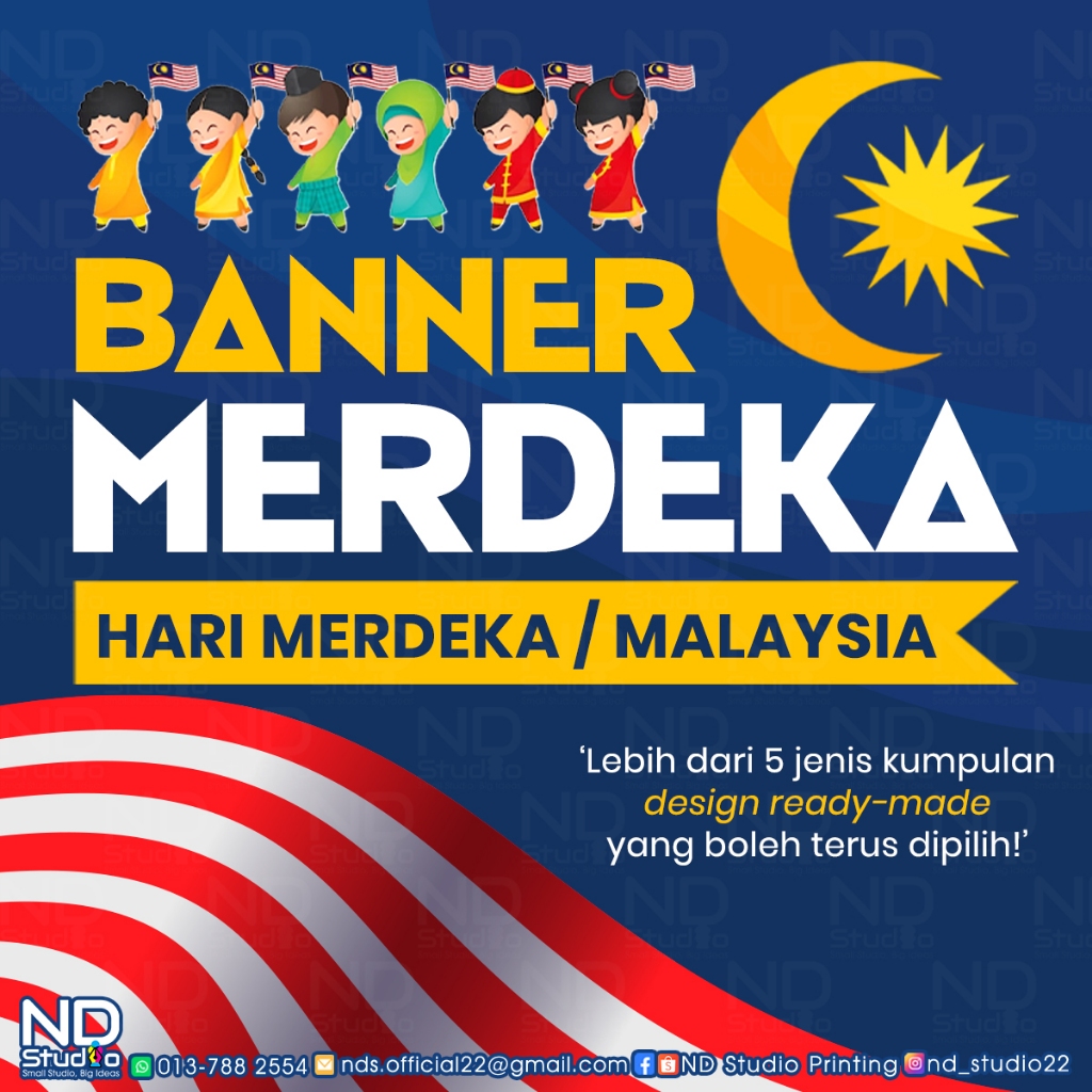 Banner Kemerdekaan/Banner Hari Merdeka/Banner Hari Kebangsaan/Banner ...