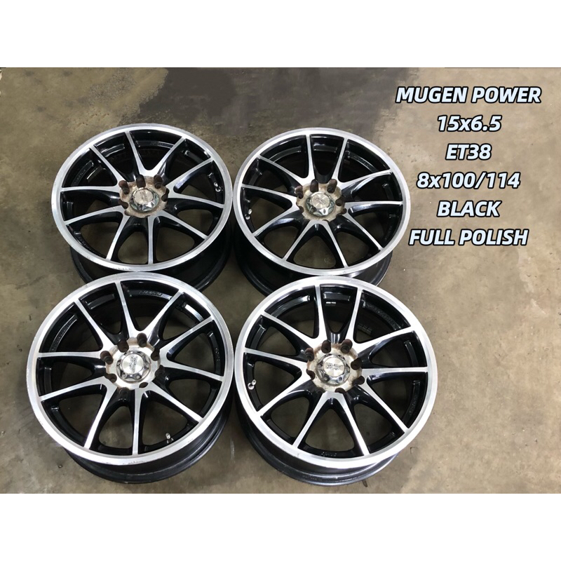 USED RIM MUGEN POWER 15 INCH FOR MYVI ALZA VIOS SAGA BLM VVT PERSONA ...