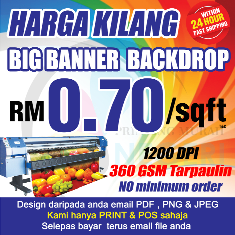 Banner / Backdrop Printing Harga Kilang | Shopee Malaysia
