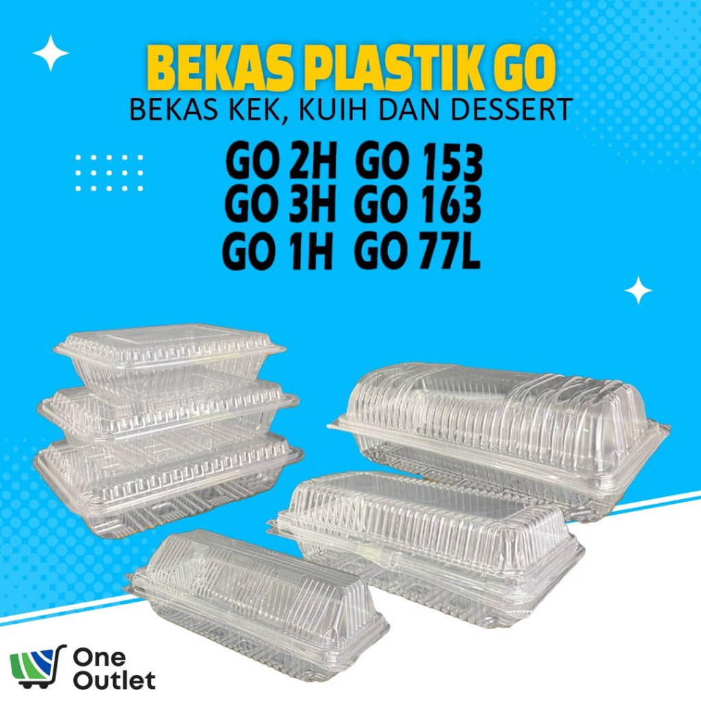 Bekas Plastik Kuih Transparent OPS -GO 1H OPS GO153 Plastic Tray Bakery ...