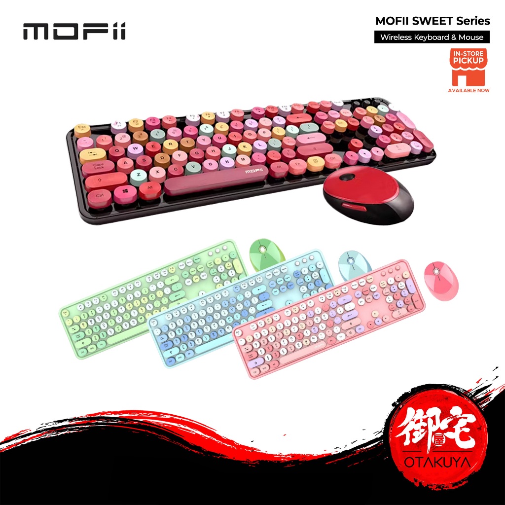 【CNY SALE】MOFII Sweet Color Mix 2.4G Wireless Keyboard + Mouse Bundle ...