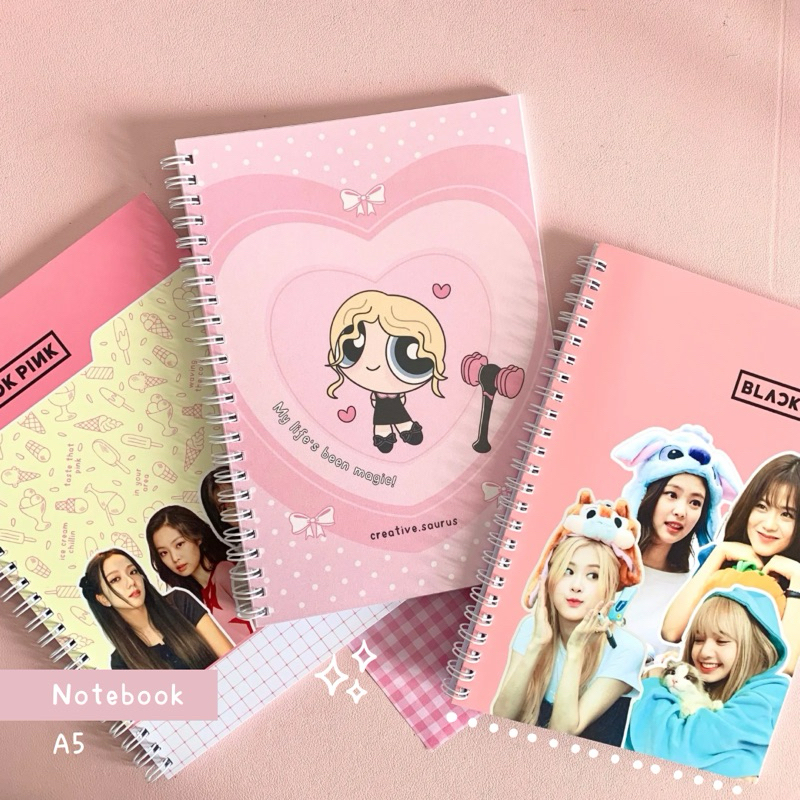 Blackpink Notebook (A5) Fan Made | Rose Bubble | Shopee Malaysia