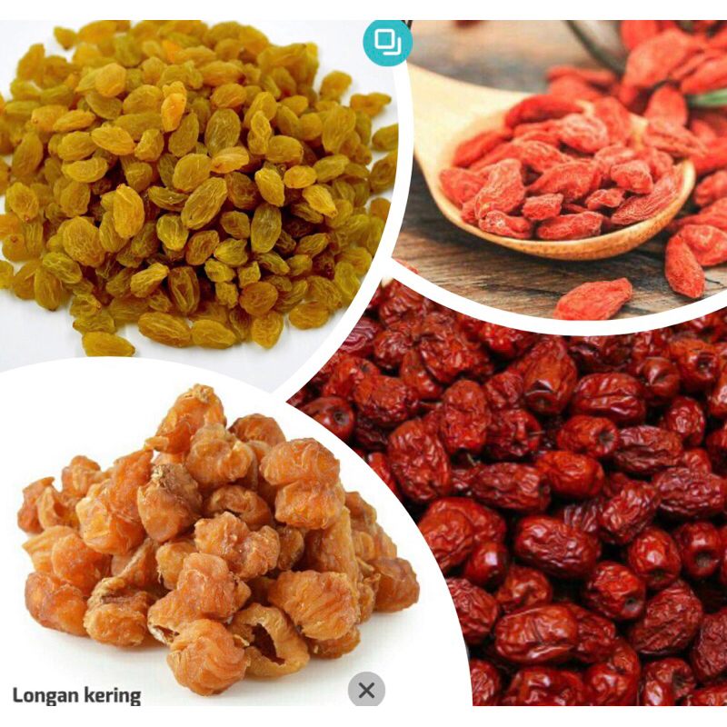 Mix Goji + Red Date + Longan Free Kismis / Kurma Merah / Goji Campuran ...