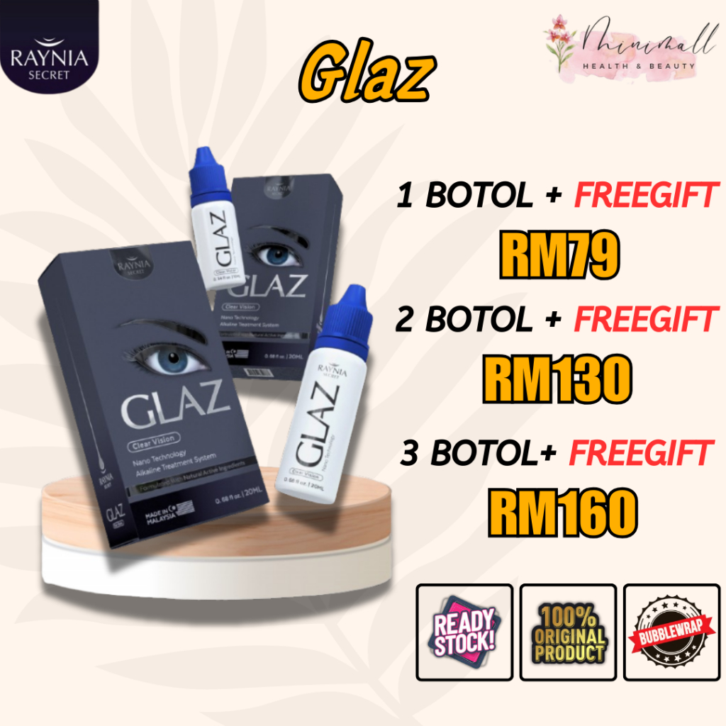 [100% ORIGINAL] GLAZ EYE RAYNIA UBAT MATA MERAWAT MATA RABUN SILAU ...