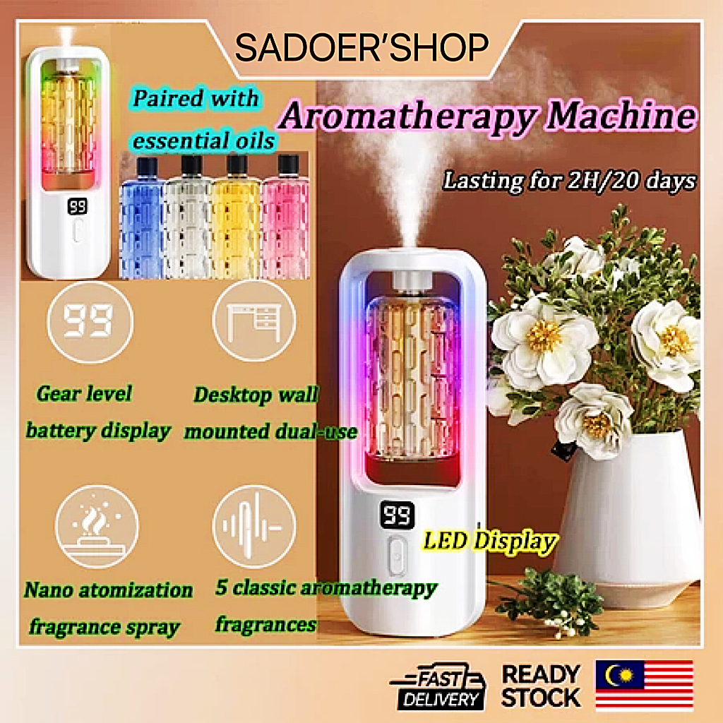 Automatic Aroma Diffuser with Rechargeable Fragrance Machine and ...