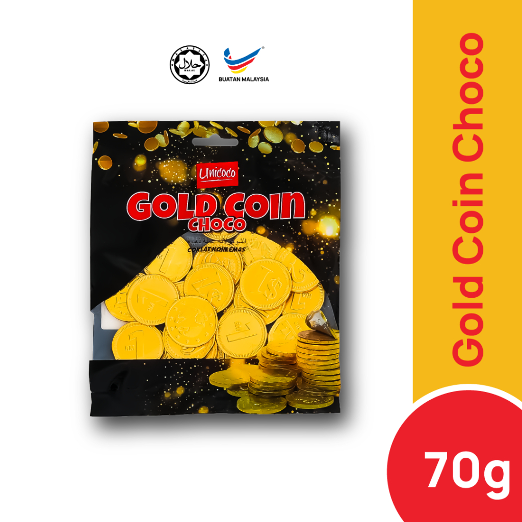 Unicoco Gold Coin Chocolate 70g | Shopee Malaysia
