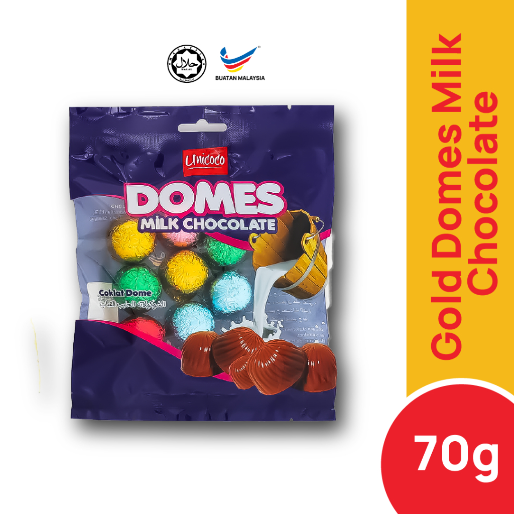 Unicoco Rainbow Domes Milk Chocolate 70g | Shopee Malaysia