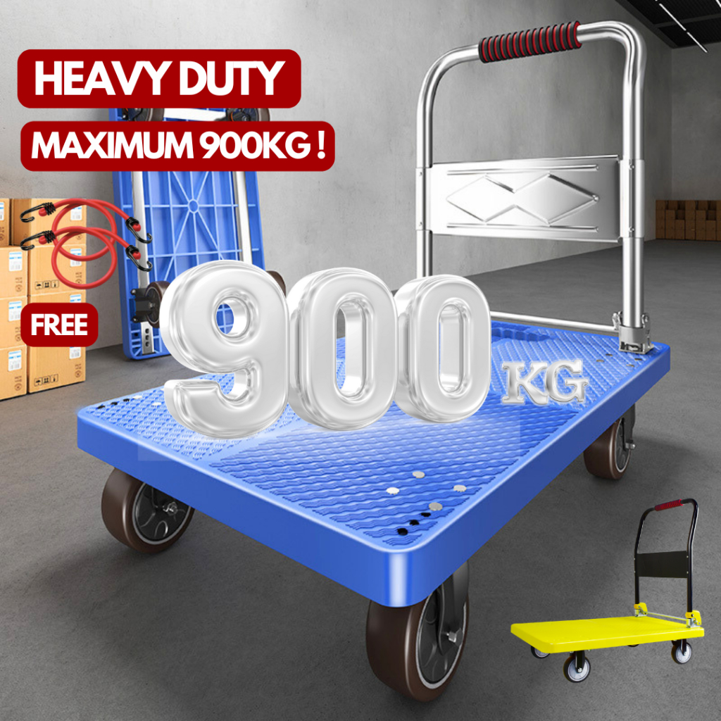 IRON BULL Trolley Portable 150KG/220KG/500KG Hand Truck Trolley Iron ...