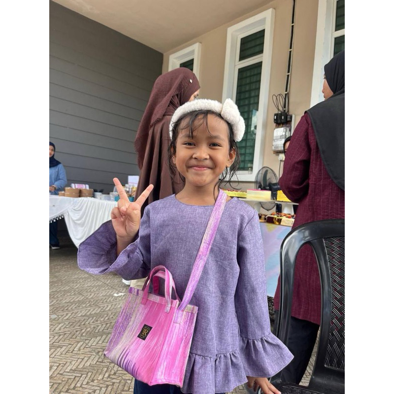 SK/slingbag kids/beg budak/beg raya kanak-kanak/batik kelantan/beg ...