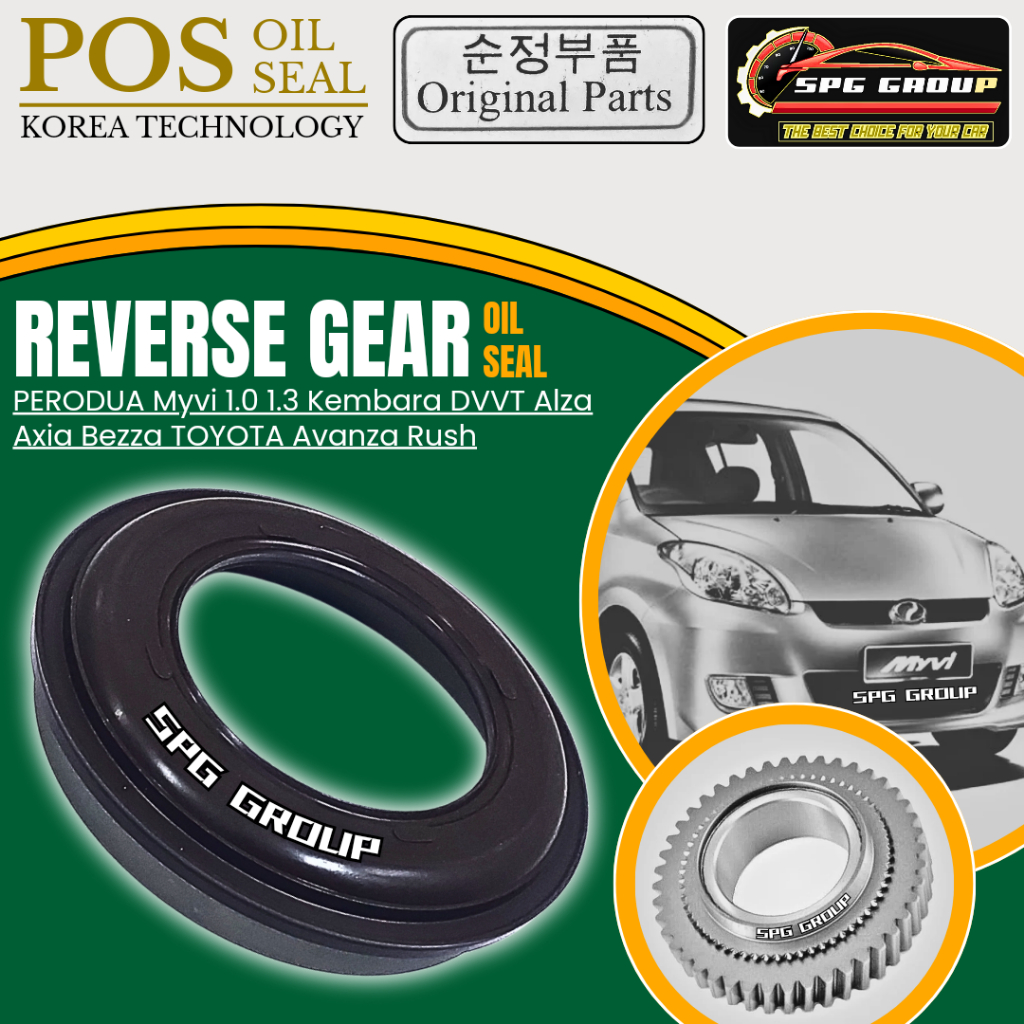 POS [KOREA TECHNOLOGY] REVERSE GEAR PISTON OIL SEAL PERODUA MYVI 1.0 1. ...