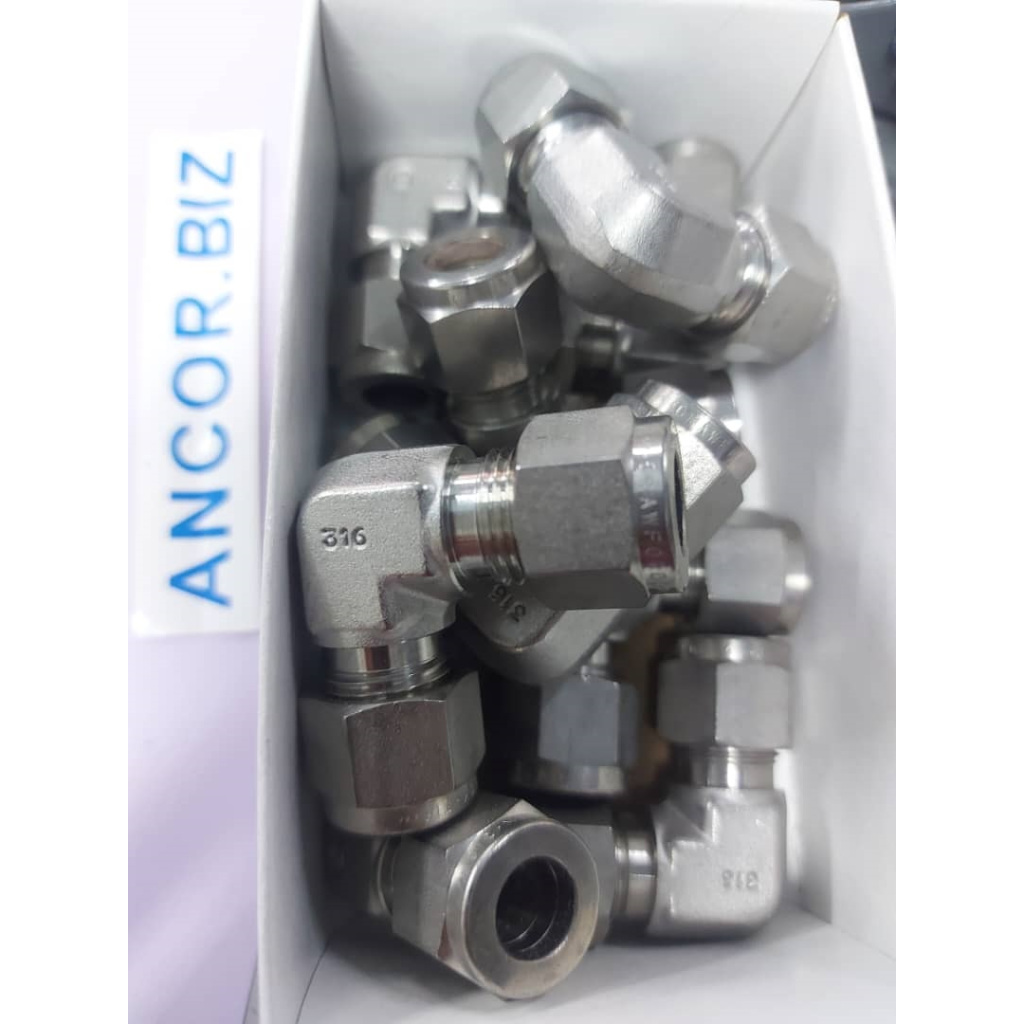 SS-600-9 Stainless Steel Swagelok Tube Fitting, Union Elbow, 3/8 in. Tube OD | Shopee Malaysia