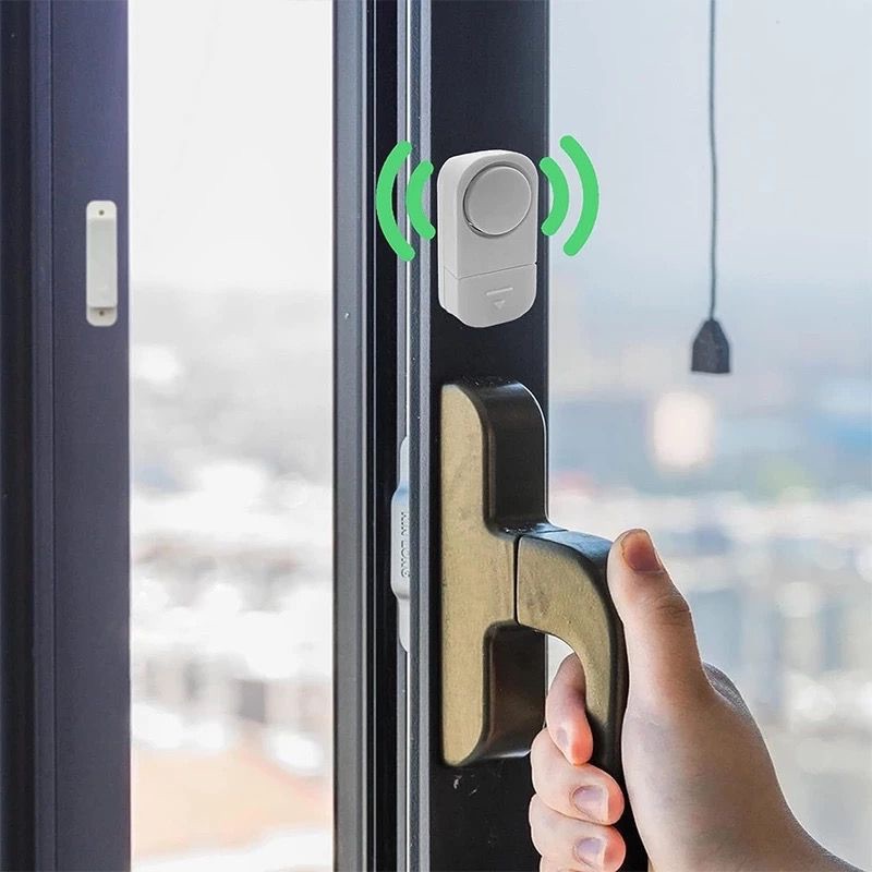 Wireless Magnetic Sensor Door Alarm Self Adhesive Window Entry Alarms ...