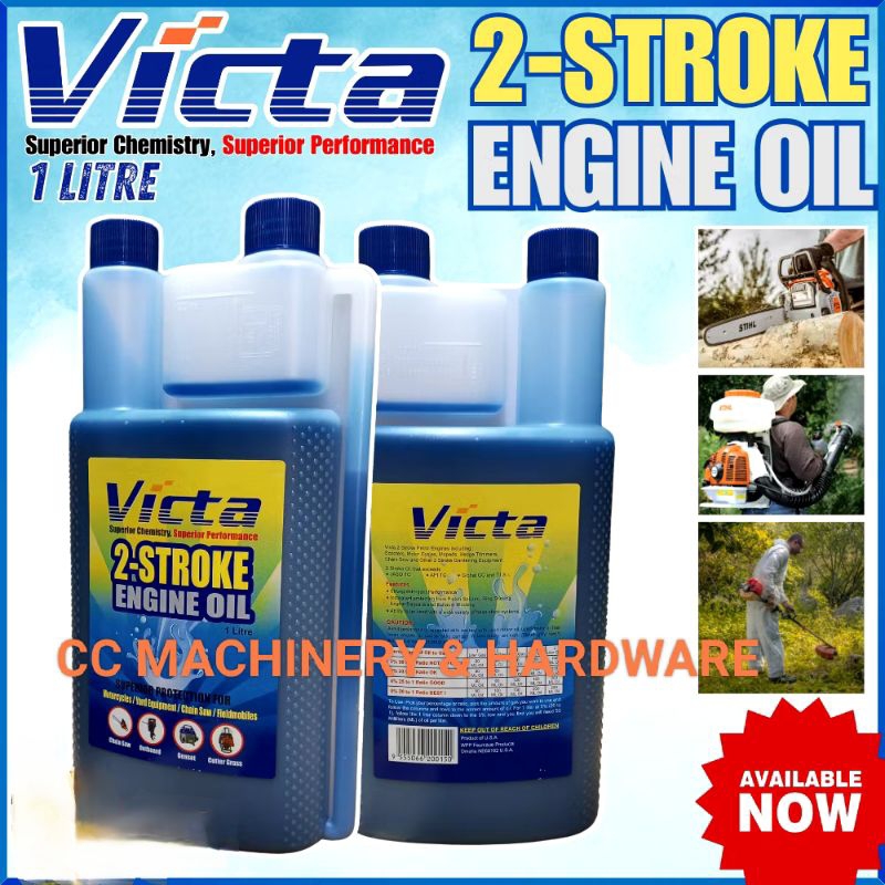 VICTA TCW-3 Lubricant 2T Oil 1 Liters 2 Stroke Engine Oil Outboard ...