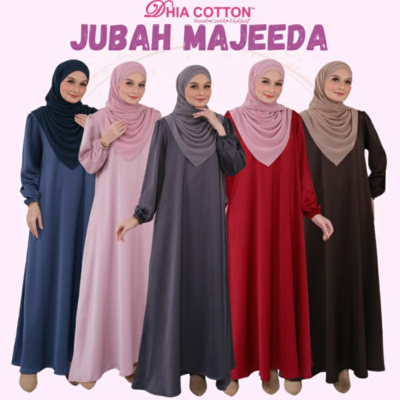 JUBAH MAJEEDA Dhia Cotton | Shopee Malaysia