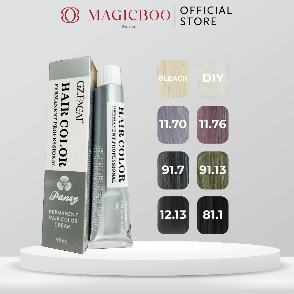 Magicboo GZ.Facai Pansy Permanent X-Blond Hair Color Cream - 90ml ...
