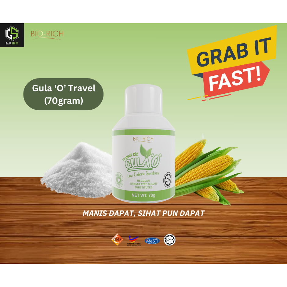 Gula O Biorich Pemanis Penganti Gula Pasir - Gula O Travel 70g (Pemanis ...