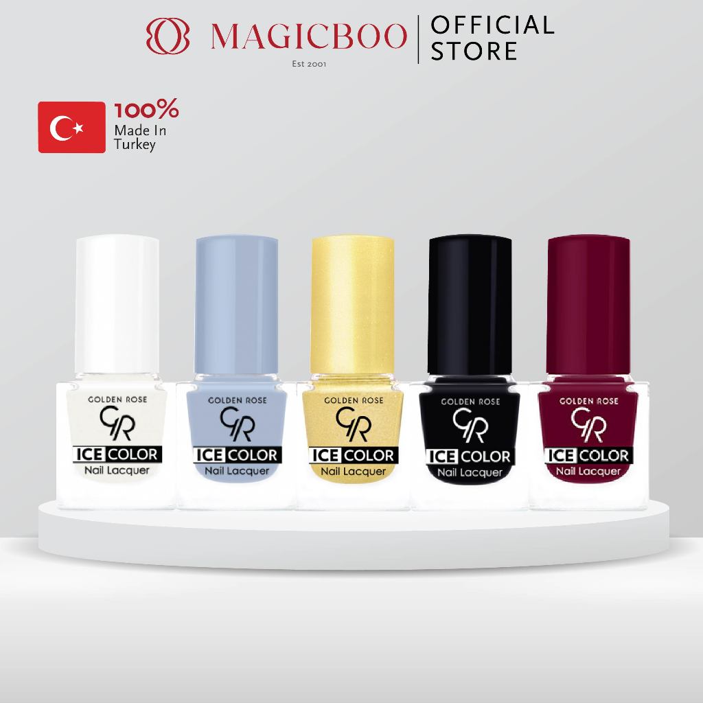 Magicboo Golden Rose Basic Ice Colour Nail Lacquer - 6ml | Shopee Malaysia