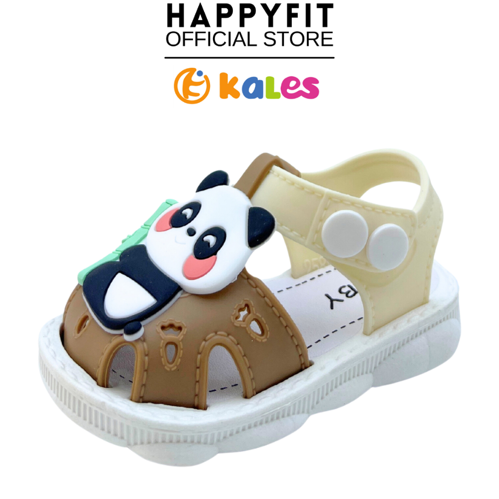 HAPPYFIT FOOTWEAR [ STRAPY 32 ] 1-3 years old GIRL PANDA BAMBOO EVA ...