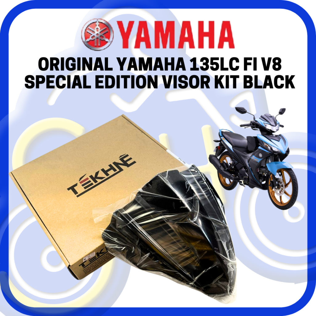 ORIGINAL YAMAHA LC135 135LC V8 VISOR SE SPECIAL EDITION BLACK ORIGINAL ...