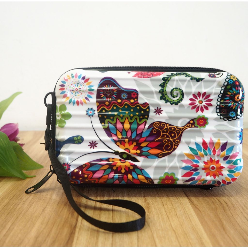 ''Square Box Bag, Travel Organizer Cosmetic Bad / Hard Shell Shoulder ...