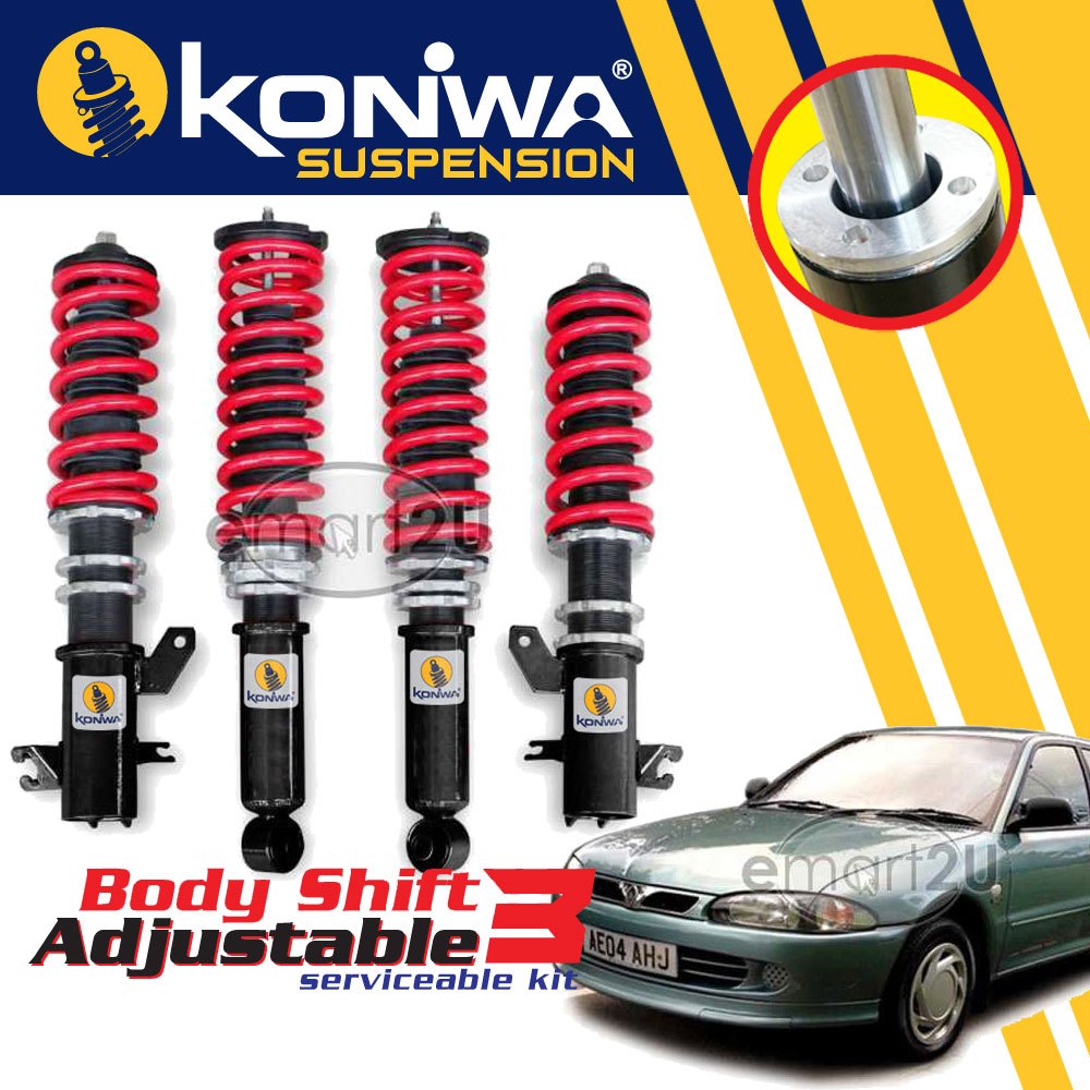 KONIWA ADJUSTABLE Proton Wira/Waja/Gen2/Persona Hi-Low Body Shift ...