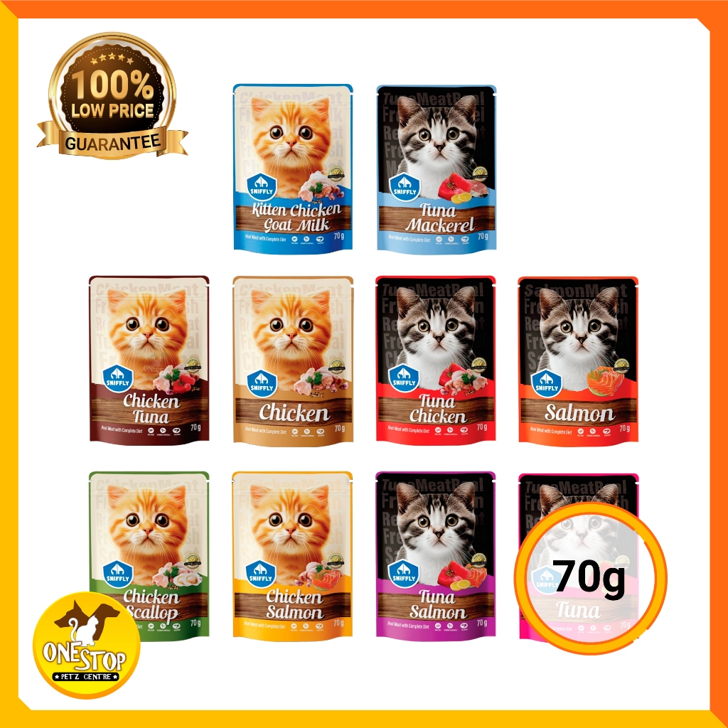 SNIFFLY SUPERIOR / GRAIN FREE Cat Wet Pouch 70g _Grain Free Food ...