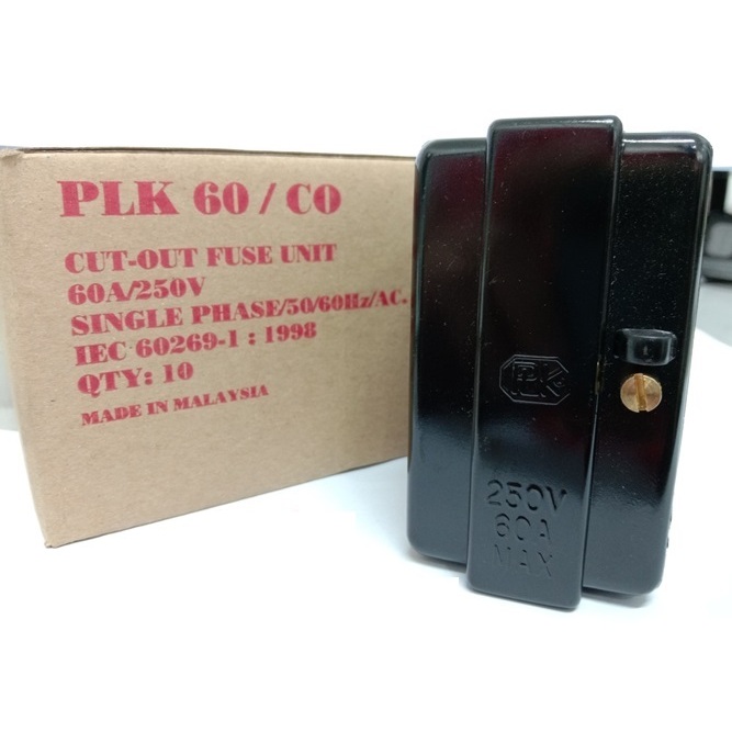 PLK 60A Cut Out Unit PLK 60/CO 100/CO [60A/100A] with Fuse / or without ...