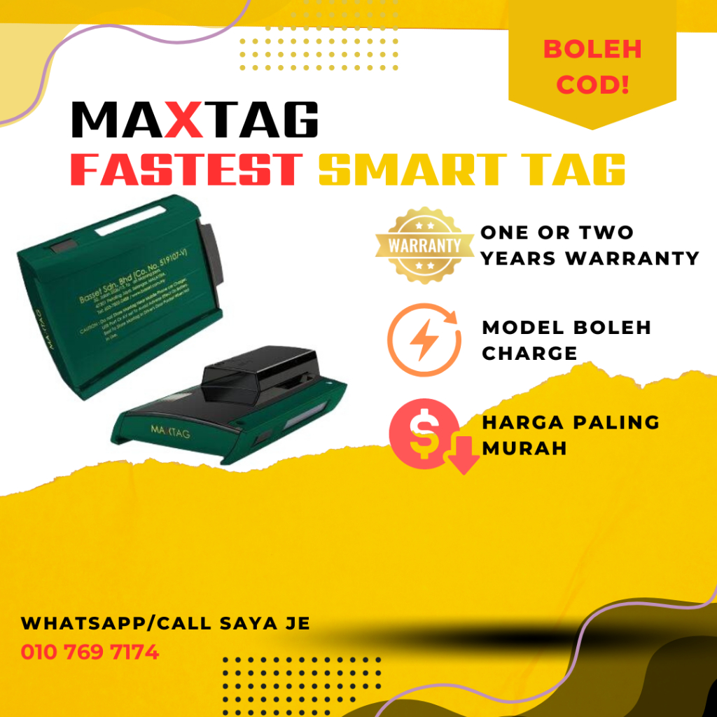 MAXTAG Smart Tag raya green ready stock pls read first baca dulu ...