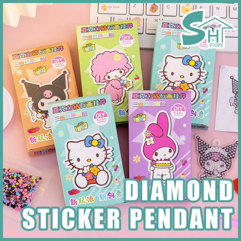 Random Diamond Painting DIY Key Chain Goo Card DIY Set Sticker for ...