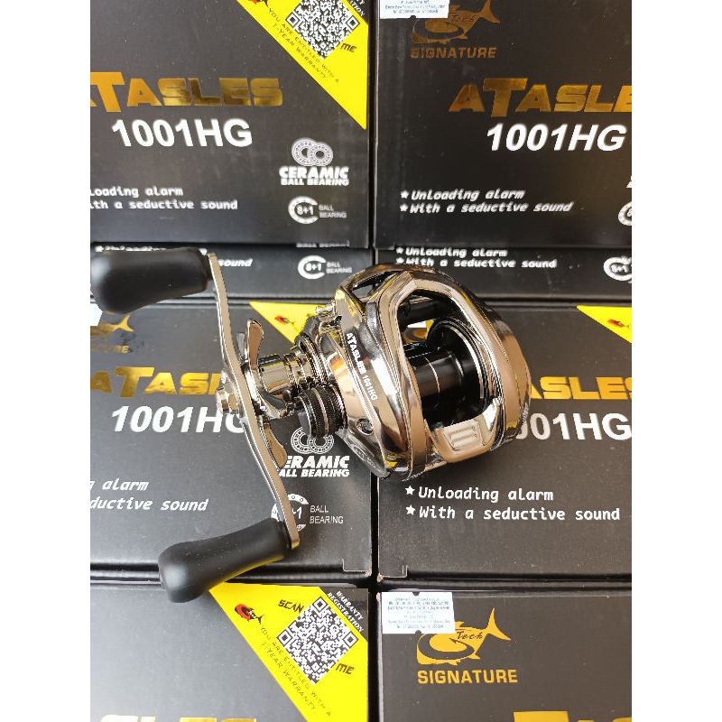 GTECH ATASLES 1001HG CASTING REEL NEW MODEL 2024 | Shopee Malaysia