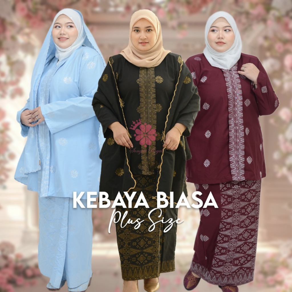 Plus Size Kebaya Biasa Size 3xl-8xl I Kebaya Pendak I Plus Size Kebaya ...
